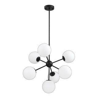 Phoenix 7 Light Black Pendant - Midcentury - Pendant Lighting - by ...
