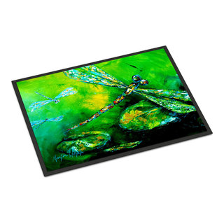 Dragonfly Summer Flies Indoor/Outdoor Mat 18"x27" Doormat ...
