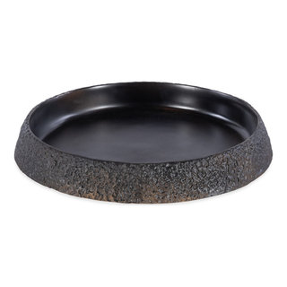 Cast Metal Round Platter - Eclectic - Serving Dishes And Platters - by ...