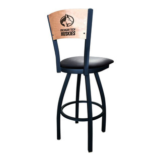 Holland L038 Engraved Michigan Tech 25" Counter Stool - Black/Vinyl ...