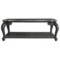 ACME Delphine Rectangle Coffee Table, Charcoal Finish - Victorian ...