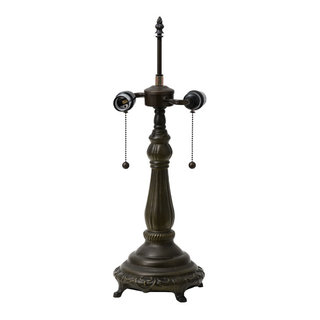 21" High 2 Light Table Base - Traditional - Lamp Bases - by Meyda ...