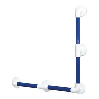 Heavy Duty 90? Grab Bar, Blue - Grab Bars - by Transolid | Houzz