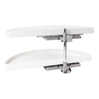 Hardware Resources HMLS-P-3818 38" Half Moon Two Tier Corner - Pantry ...