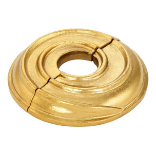 Spiral Radiator Flange BRASS Lacquered 1/2" (IPS) pipe 7/8" inside dia ...
