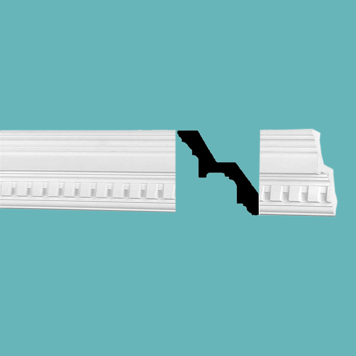 Cornice White Urethane 79" L Laurah Ornate | - Transitional - Molding ...
