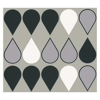 Raffi, Modern Geometric Color Wallpaper, Roll 21"x33' - Contemporary ...