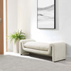 MODWAY Waverly Boucle Fabric Bench - Transitional - Upholstered Benches ...