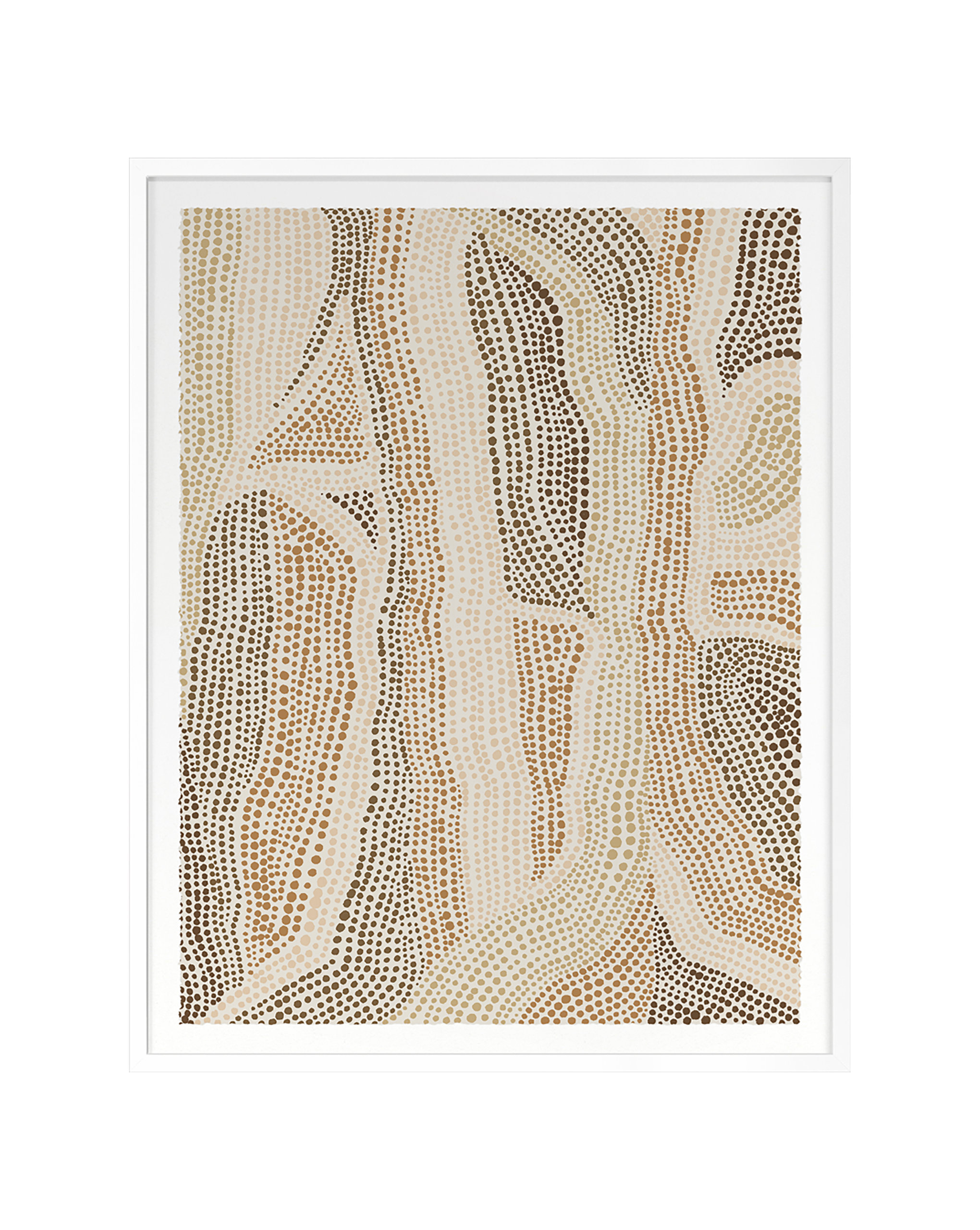 Dot Pattern 5 in Clay Tones Fine Art Print, 38"x30" - Contemporary ...