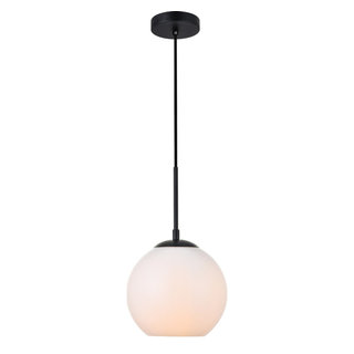 Baxter 1 Light Pendant, Black - Midcentury - Pendant Lighting - by ...