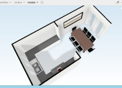 Best layout for family kitchen / dining space in 5.5m x 3.2m room ...
