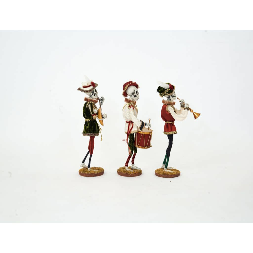 Katherine's Collection 2022 Shakesfeare Minstrel Skeleton Trio Figure ...