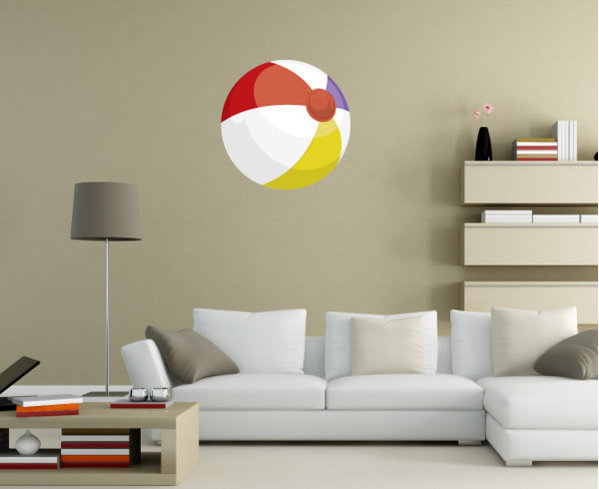 Beach Vinyl Wall Decal BeachUScolor004, 23 in. - Contemporary - Wall ...