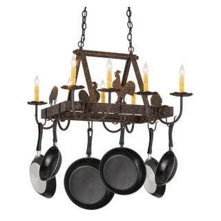 27L Barn Animals 8 LT Pot Rack - Farmhouse - Pot Racks And Accessories ...
