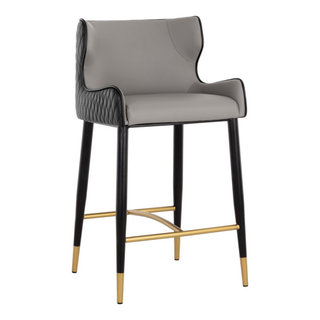 Gianni Counter Stool Dillon Stratus / Dillon Black, Counter Height ...