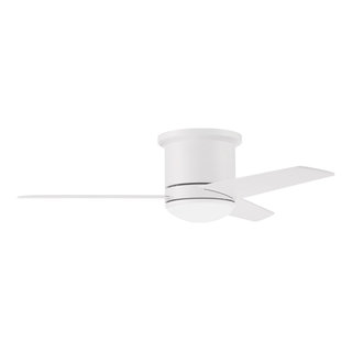 Cole II 1 Light 44" Indoor Ceiling Fan, White - Transitional - Ceiling ...