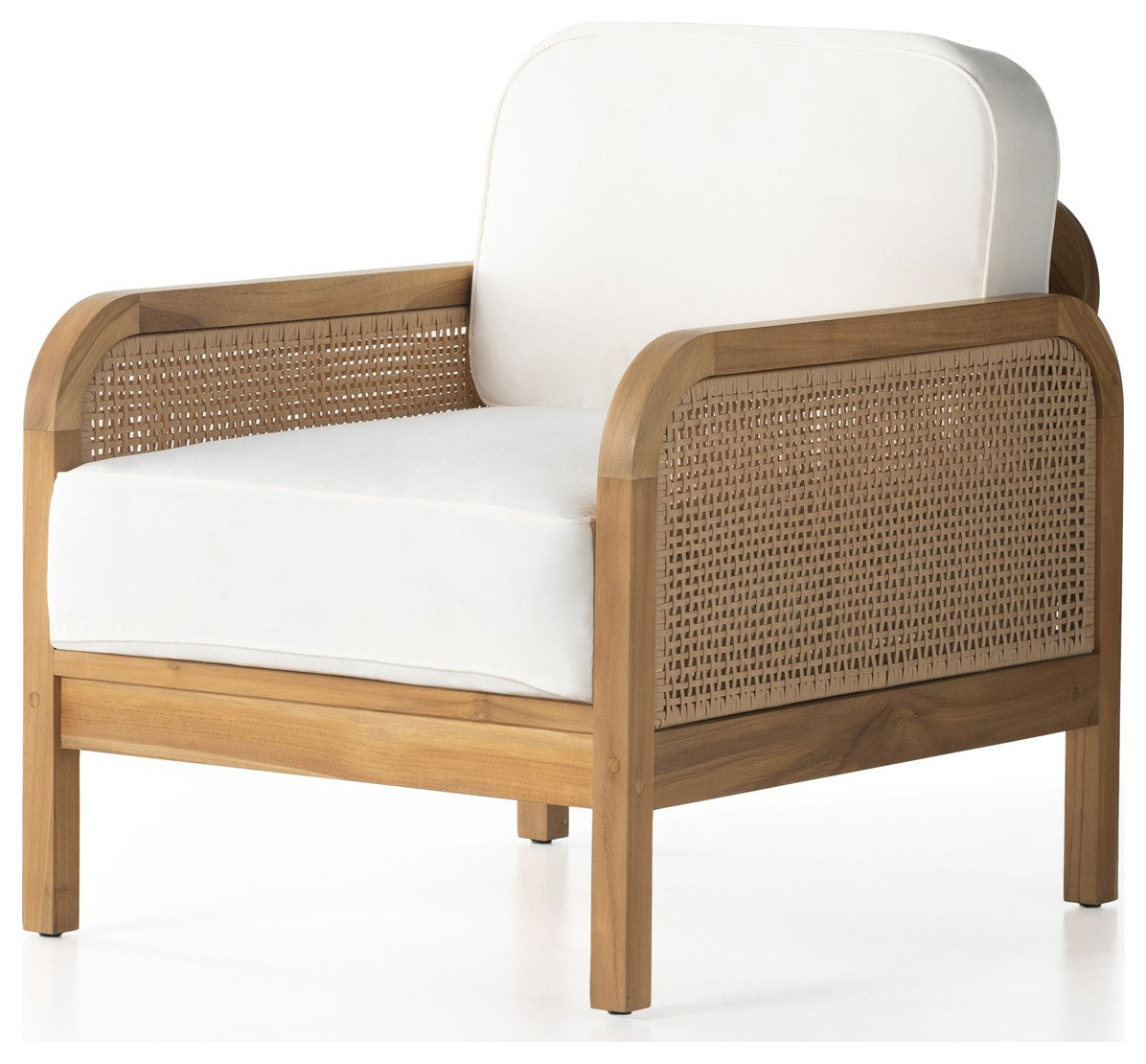 Merit Outdoor Chair-Natural Teak-Fsc - Tropical - Outdoor Lounge Chairs ...