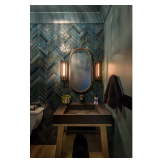 Color Drench Powder Room - Contemporary - Powder Room - Atlanta - by ...