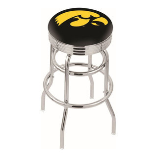 Holland L7C3C Iowa 30" Double-Ring Swivel Bar Stool - Chrome ...