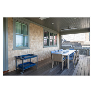 Modern Nantucket Nautical - Beach Style - Porch - New York - by Betty ...
