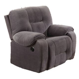 Recliner, Light Gray Champion Champion Fabric, Wood Fra Light Gray ...