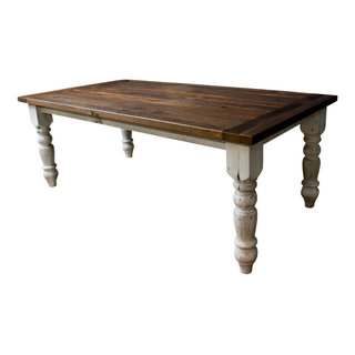 Walden White Base Farmhouse Dining Table, 42x48 - French Country ...
