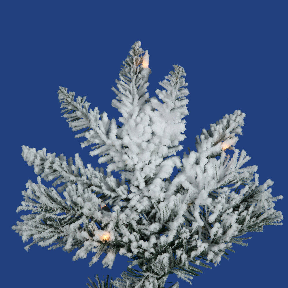 Vickerman Slim Flocked Utica Fir Tree, 43"x7.5' - Traditional ...