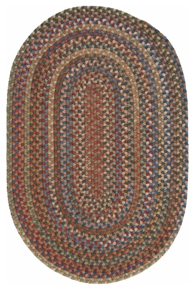 Colonial Mills Oak Harbour OH48 Dusk Traditional Area Rug, 4'x4 ...