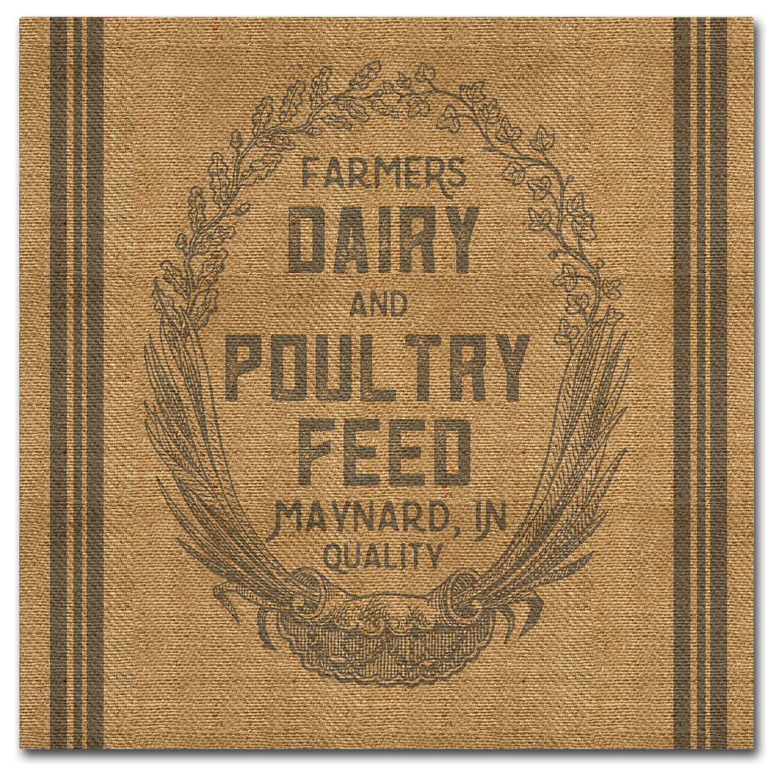 Marcee Duggar 'Farmers Dairy' Canvas Art, 14"x 14" - Farmhouse - Prints ...