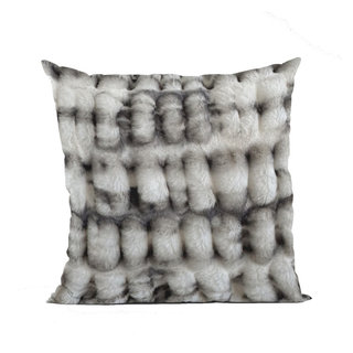 Plutus Off White Sherpa Faux Fur Luxury Throw Pillow, Off White, 26" x ...