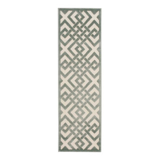 Nourison Ultima Ivory Aqua Area Rug 2'2"x3'9", 2'2"x3'9" - Contemporary ...