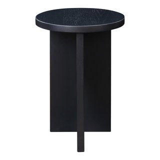 Grace Accent Table Black Oak - Transitional - Side Tables And End ...