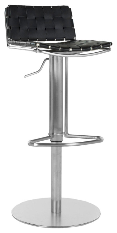 Oscar Gas Lift Bar Stool Black Set of 2 - Contemporary - Bar Stools And ...