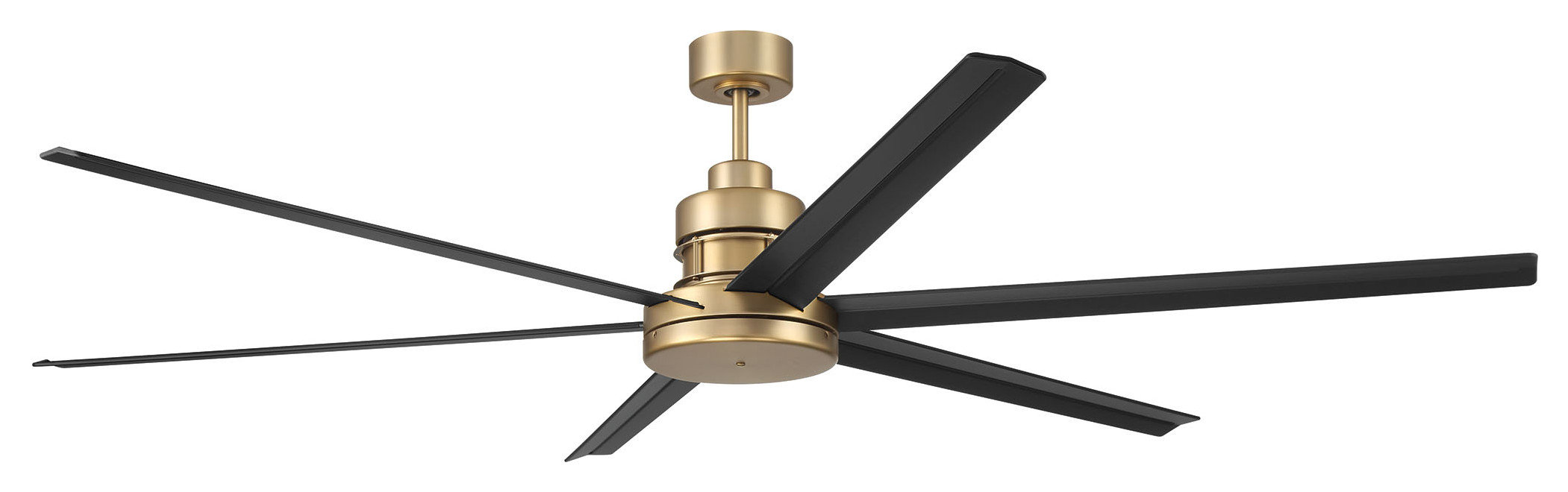 Craftmade 72" Mondo, Satin Brass With Flat Black Blades - Transitional ...