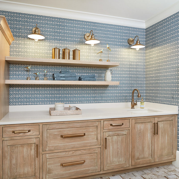 75 Beautiful Utility Room with Wallpapered Walls Ideas and Designs ...