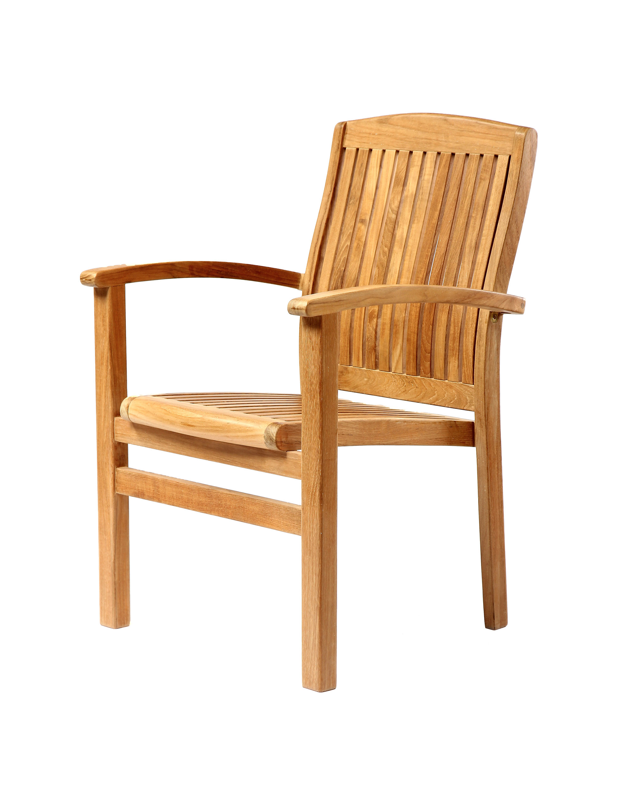 Teak Stacking Chair Colorado - Transitional - Outdoor Dining Chairs ...
