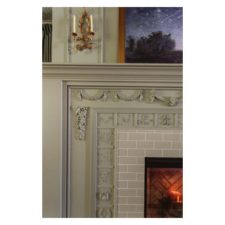 A Beautiful Mess: 3x6 Oyster Shell Fireplace - Clásico - Salón - Otras ...