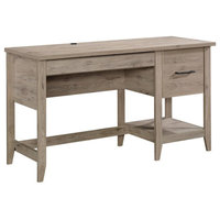 Beige Executive Office Desk with Wide Work Surface and Sturdy Frame ...