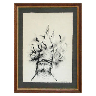 Aubrey Schwartz "Cabalist" Ink Drawing - Transitional - Drawings And ...
