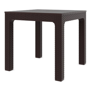 Solara Resin Patio Table - Contemporary - Outdoor Dining Tables - by Strata Furniture | Houzz