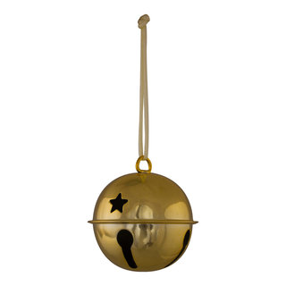 Gold Jingle Bell - Contemporary - Christmas Ornaments - by Queens of ...