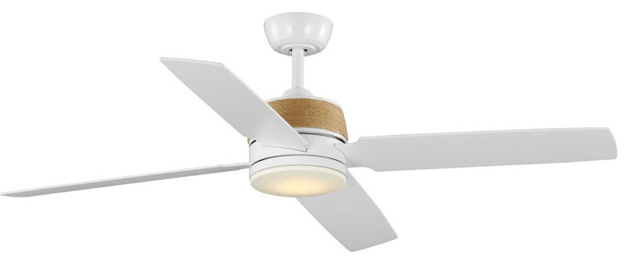 Progress Lighting Schaffer II 56" 4-Bld Fan/Int LED/Jute, WH - P250097 ...