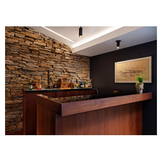 Olathe MCM - Midcentury - Home Bar - Kansas City - by Stumpff HomeWorks ...