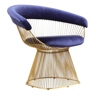 Fern Wire Arm Chair Gold - Contemporary - Armchairs And Accent Chairs ...