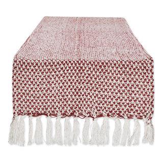Barn Red Woven Table Runner 15x72 - Contemporary - Table Runners - by ...