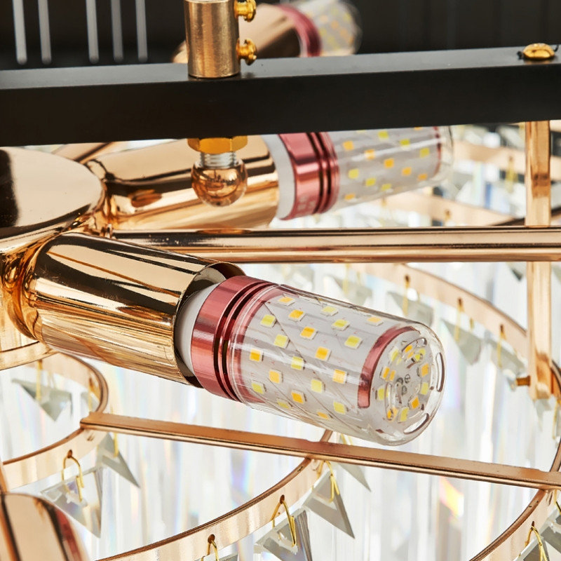 Gio Crystal Chandelier, Black, Diameter 24" - Contemporary - Kitchen ...