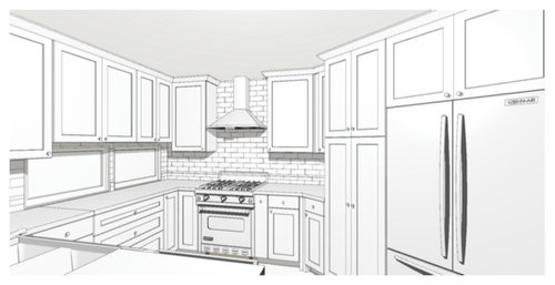 Range position in Kitchen Remodel