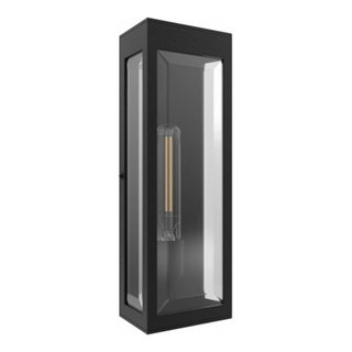 Avenue Outdoor 1 Light Outdoor Wall Light, Black - Transitional ...