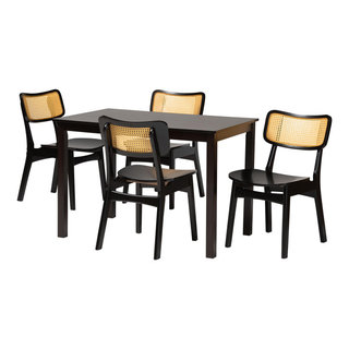Barry Rattan Dining Set - Tropical - Dining Sets - by Baxton Studio | Houzz