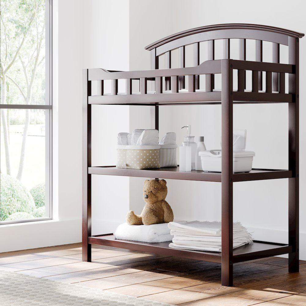 Graco Changing Table with Water-Resistant Changing Pad (Espresso ...